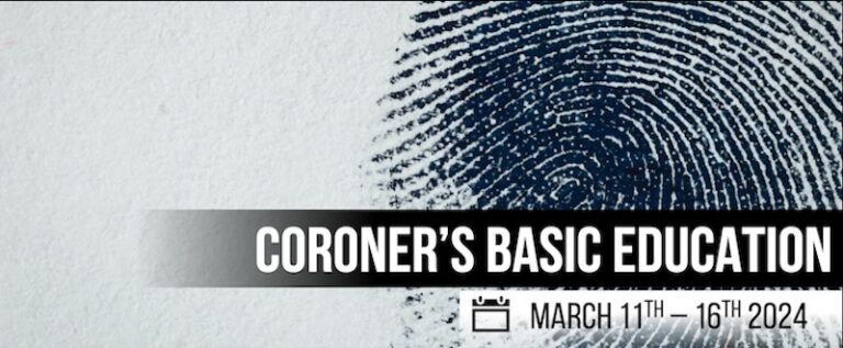 Spring 2024 Coroner’s Basic Education Course – Pennsylvania State ...
